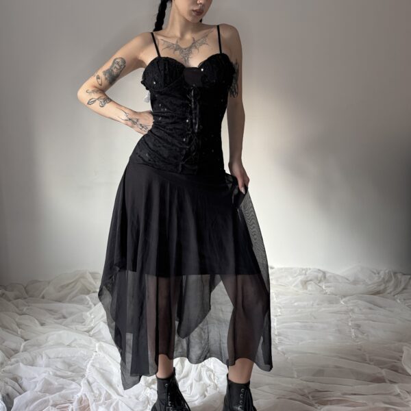 ALTERNATIVE MIDI DRESS w CORSET – VTGLAB