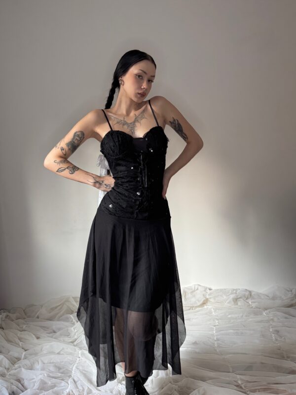 ALTERNATIVE MIDI DRESS w CORSET – VTGLAB